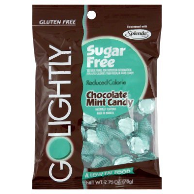 Amazon.com : GoLightly Sugar Free Chocolate Mint Candy (12x2.75 Oz ...