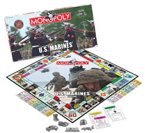 USMC UNITED STATES MARINE CORPS MONOPOLY Board Game | Amazon price ...
