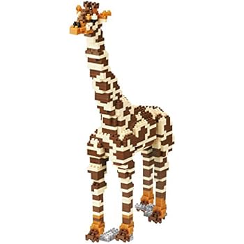 Amazon.com: Nanoblock Deluxe Giraffe Building Kit, Orange: Toys & Games
