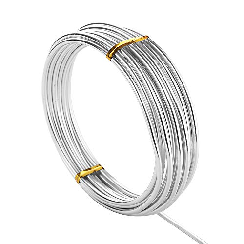 16.4 Feet Silver Craft Wire,DIY Aluminum Wire,Bendable Metal Wire for ...