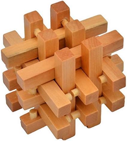 WOODEN PUZZLE - INTERLOCKING STICKS - TRADITIONAL CHINESE BRAIN TEASERS ...