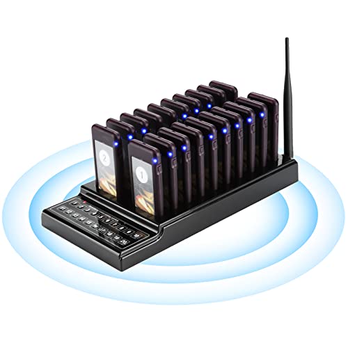 20 Channels Wireless Calling System,Restaurant Wireless Guest Paging ...