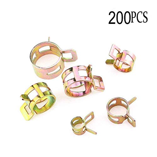 200Pcs Spring Band Type Clips Air Hose Tube Water Pipe Fuel Pipe ...