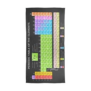 XMCL Periodic Table Of The Element Atomic Scarf Scarves Soft ...