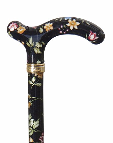 Ladies elegant slimline extending cane in black and pink: Amazon.co.uk ...