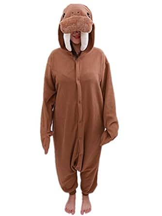 Amazon.com: Adult Walrus Onesie Animal Pajamas-Plush One Piece ...