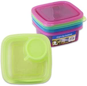 Amazon.com - Chip N Dip Snack Container with Lid - Food Savers