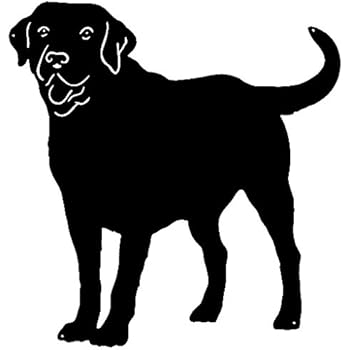 Amazon.com: Garage Art Signs Labrador Retriever Dog Cut Out Wall Décor ...