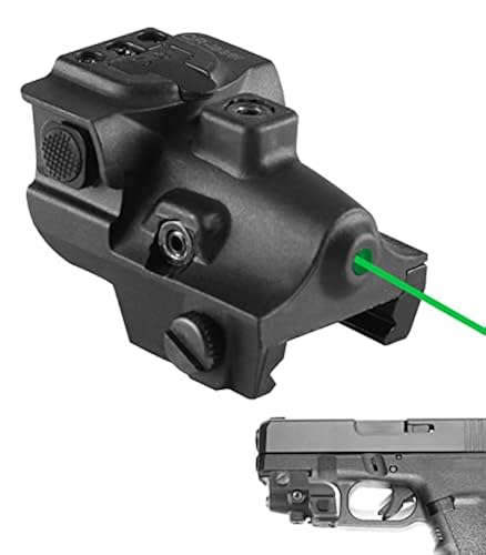 Red/Green/Blue Laser Sight Ultra Compact Tactical Pistol Laser Beam ...