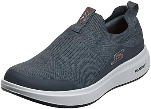 سعر Skechers Men'S Go Walk Steady, Slip On,Charcoal Orange 45.5 EU فى ...