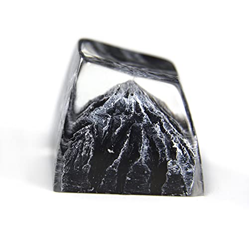 Novelty Handmade Artisan Keycap Resin Snow Mountain Shine Through SA ...