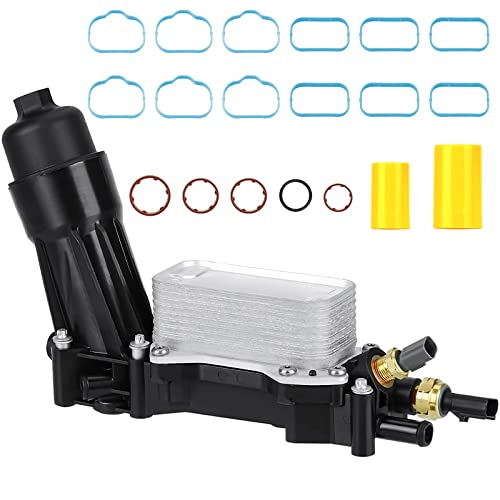 Autsurles 68310865AB 3.6L V6 Engine Oil Cooler Oil Filter Housing ...