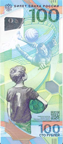 Rare Russia Football FIFA World Cup 100 Rubles Polymer Note 2018 UNC ...