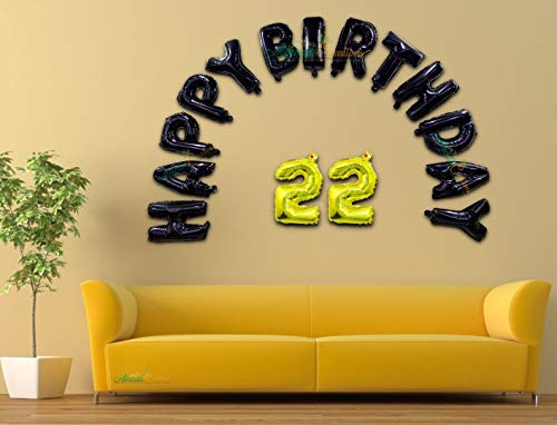 Buy Almoda Creations® Happy 22nd Birthday Decoration Set, 22nd Happy ...
