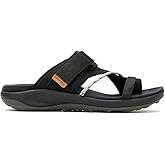 Amazon.com | Merrell Women's Terran Post II Black/Lilac Sandal 8 M US ...