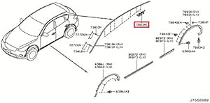 Amazon.com: Infiniti Genuine Body Side Moulding Moulding Clip 73858 ...