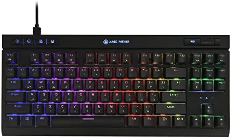 Magic-Refiner MK17 Wired RGB Tenkeyless Mechanical Gaming Keyboard with ...