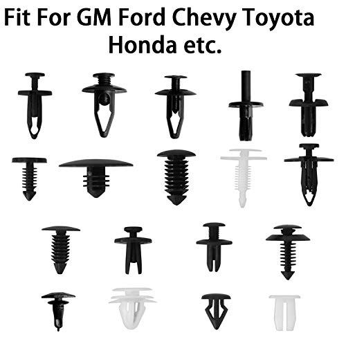 Auto Body Retainer Clips Plastic Fasteners Push Rivets Clips Set ...