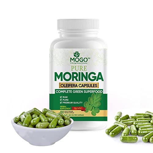 MOGO Organic Moringa Capsules | 100% Pure Single Origin Moringa Leaf ...