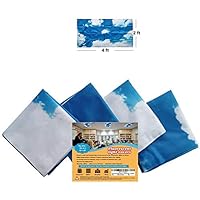 Fluorescent Light Cover 4' x 2' feet (4 Pack; Blue Sky Cloud). Flame ...