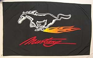 Amazon.com: Ford Mustang Car Flag 3' X 5' Indoor Outdoor Banner: Sports ...