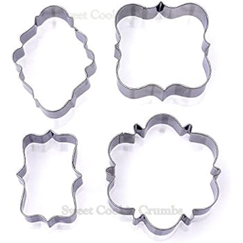 Amazon.com: Eoonfirst Plaque Frame, Square Frame Plaque, Fancy Oval ...