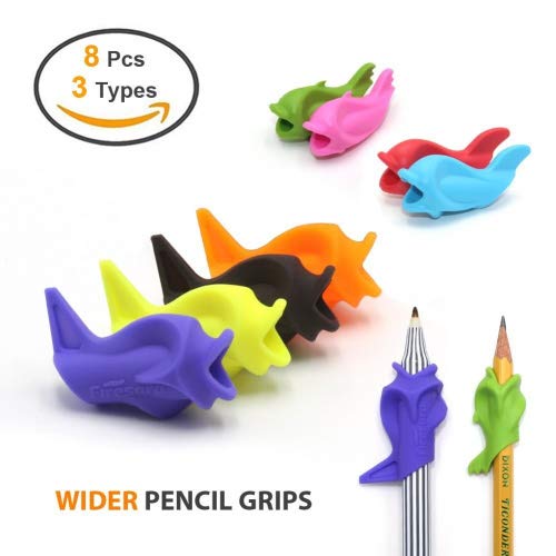 Amazon.com: Pencil Grips,Firesara Original Wide Silicone Ergonomic ...