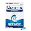 Mucinex 12 Hour 600 mg Guaifenesin Extended-Release Tablets for Excess ...