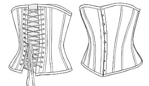 Amazon.com: 1880 Late Victorian Corset Sewing Pattern