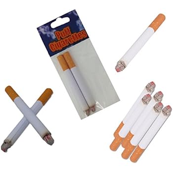 Amazon.com: 2PCS Funny Fake Cigarettes Fags Smoke Effect Lit End Joke ...