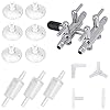 Pawfly 4-Way Cross Aquarium Gang Valve Air Flow Control Lever Valve ...