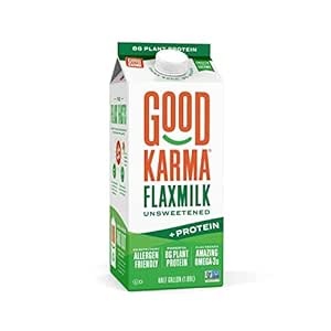 Amazon.com: Good Karma Unsweetened Flaxmilk +Protein, 64 Ounce, 8g ...