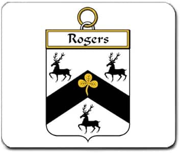 Amazon.com : Rogers Family Crest Coat of Arms Mouse Pad : Office Products