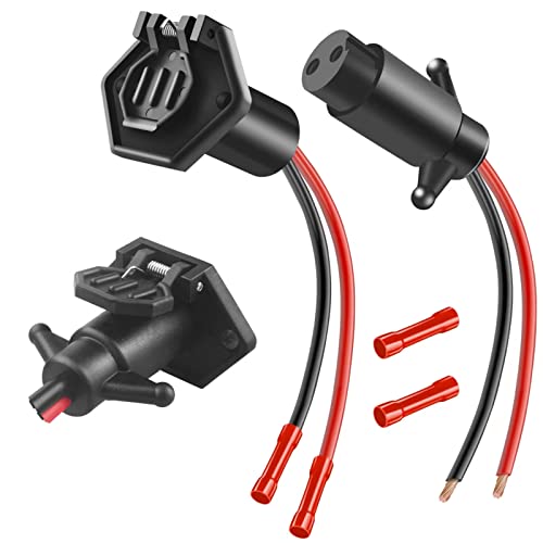 Trolling Motor Plug, 12v/8 Gauge/2 Wire Trolling Motor Plug and ...