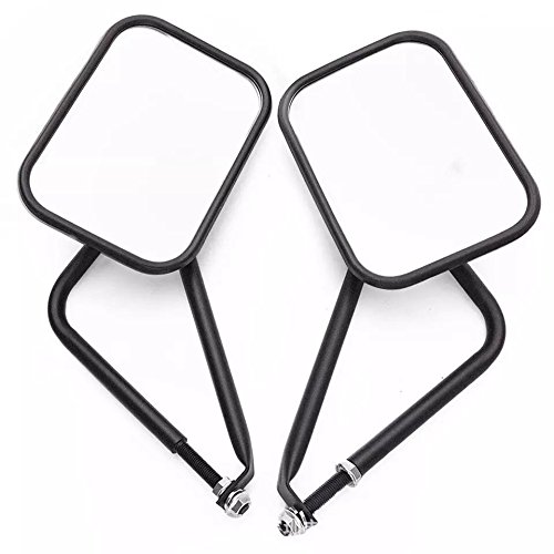 KERMAN Shake-proof Off-Road Rectangular Adventure Mirrors 44 Doorless ...