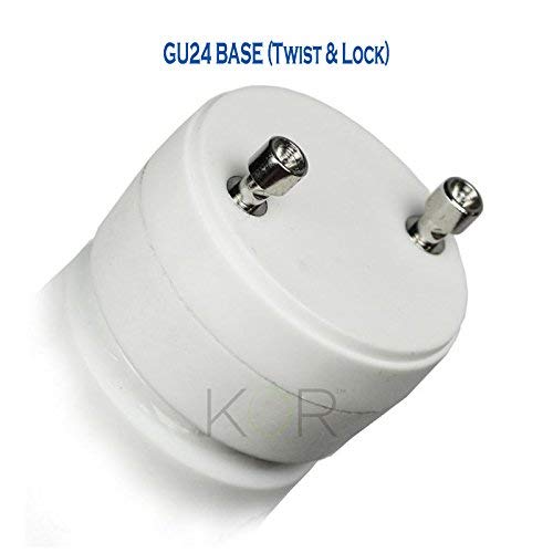 KOR (Pack of 4) 23 Watt Mini Spiral - GU24 Base - (100W Equivalent ...