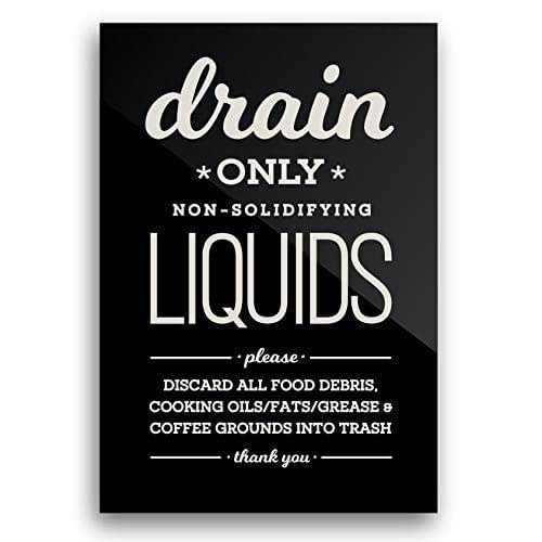 Amazon.com: Kitchen Sign Drain Only Non-Solidifying Liquids ~ For ...
