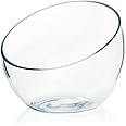 Amazon.com: Craft And Party, Slant Cut Bowl Glass, Glass Fish Bowl Vase ...