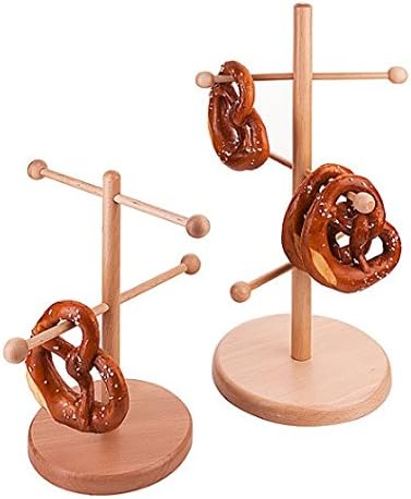 Brezelständer aus lackiertem Buchenholz mit sechs 11,5 cm langen ...