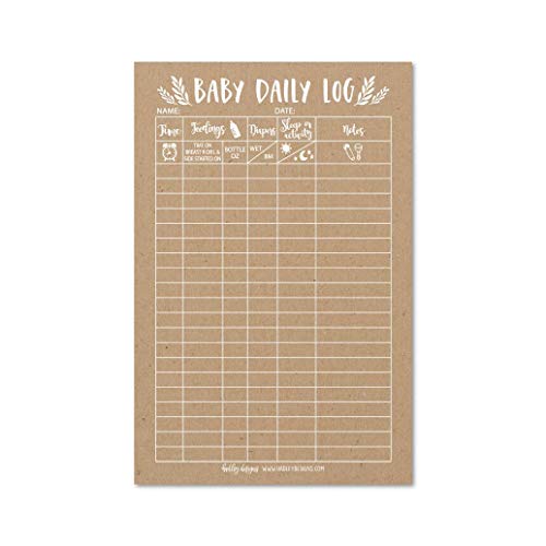 Newborn Baby Log Tracker Journal Book, Infant Daily Schedule, Feeding ...