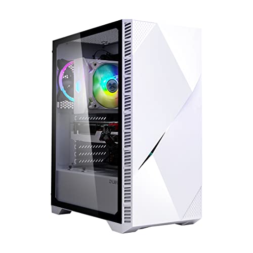 Zalman Z3 Iceberg ATX Mid Tower Gaming PC Case - 2 x 120mm ARGB Fans ...