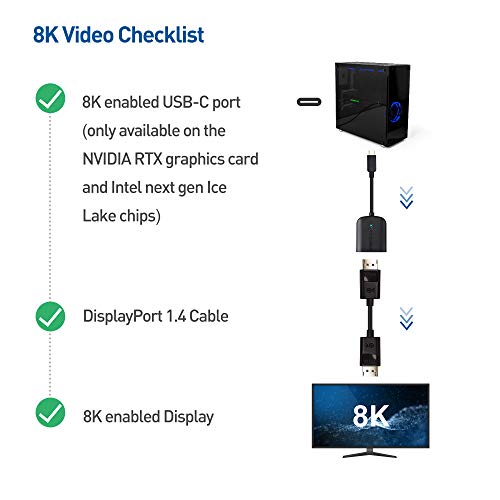 Cable matters adaptador usb c a displayport (adaptador usb-