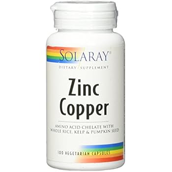 Amazon.com: Solaray Zinc + Copper Amino Acid Chelate VCapsules, 100 ...