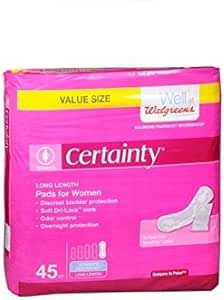 Amazon.com: Walgreens Certainty Bladder Protection Pads for Women ...