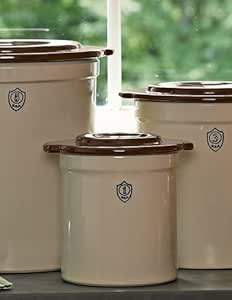 Amazon.com - 1-Gallon Stoneware Pickling Crock Complete Kit - Home ...