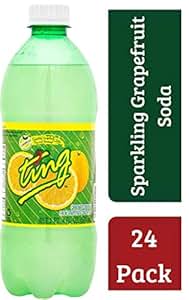 Amazon.com : Ting GrapeFruit Lightly Carbonated Soda, 20 Ounce (Pack of ...