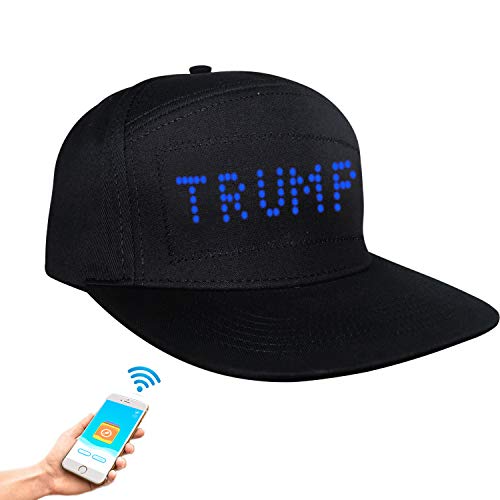 CY TOYS Bluetooth Led Message Hat LED Smart Cap Animated Display Words ...