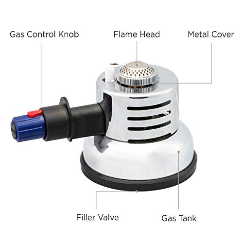 Ivation Butane Micro Burner – Mini Tabletop Butane Burner w/Adjustable ...