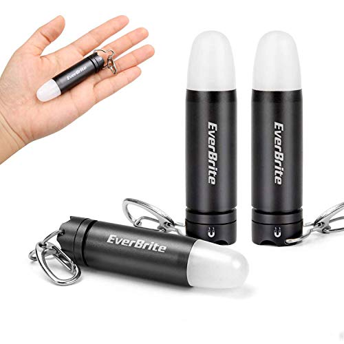EverBrite 3 Pack Mini LED Keychain Flashlight, Magnetic Control Switch ...