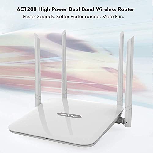 WAVLINK AC1200 WiFi Router -1200Mbps Dual Band Gigabit (5GHz+2.4Gz ...